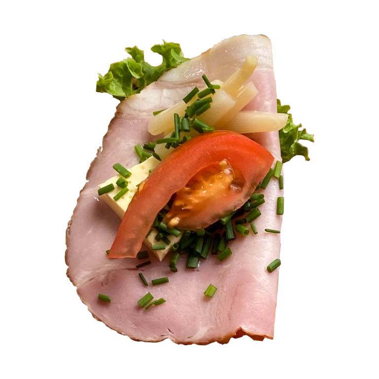 Skinke med røræg – Glostrup Smørrebrød