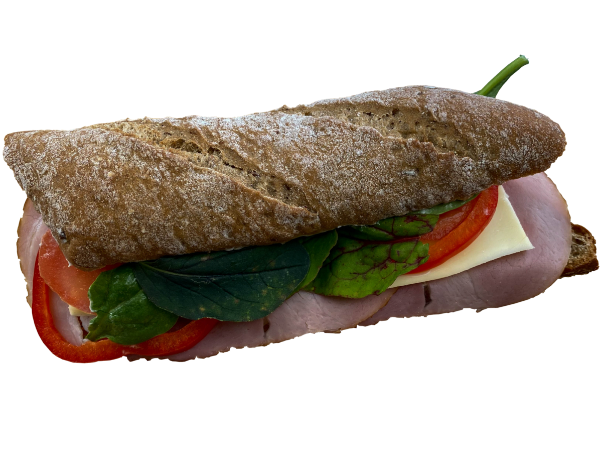 Skinke og ost sandwich – Glostrup Smørrebrød